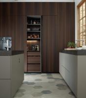 China Veneer Finished Modern Style Kitchen Cabinet for Old Kitchen Renovation for sale