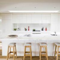 China Home Furniture Solid Wood Modular Kitchen Cabinets with Design Lacquer Glossy Cabinet for sale