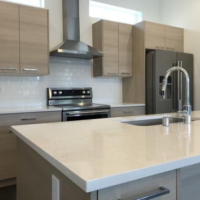 China Customized Veneer Color Kitchen Furniture Cabinets with Drawer Slide and Modern Design for sale