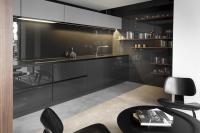 China Modern Kitchen Cabinets Furniture with Full High Gloss and Durable Plywood Carcase for sale