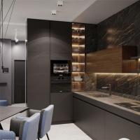 China Blum Hardware European Customized Waterproof Lacquer Kitchen Cabinet for Modern Luxury for sale