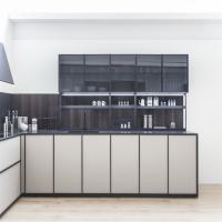 China Modular YALIG Italian Style Kitchen Cabinet with Blum Hardware and Toe Kick Accessories for sale