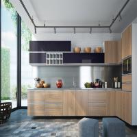 China Modular YALIG Italian Style Kitchen Cabinet with Blum Hardware and Toe Kick Accessories for sale