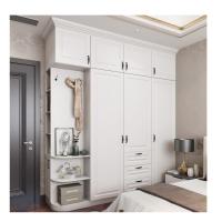 China Hotel Bedroom Walk-in Closets with Customized Clothes Storage and Moisture Resistance for sale