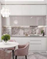 China High Gloss Modern Kitchen Cabinets With Island Custom Design Luxury Kitchen Furniture for sale