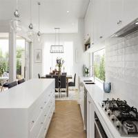 China YALIG High End Gray Plywood Kitchen Cabinet with Waterproof and Fireproof Advantage for sale