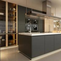 China Villa and Apartment Furniture Custom Luxury Matte Cabinets with Private Label Design for sale