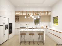 China Customized Color Gloss Kitchen Cabinet for Easy Cleaning in Popular Furniture Apartments for sale