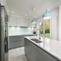 China Modular Kitchen Showcase Cabinets and Bathroom Accessories with Quartz Stone Countertop for sale