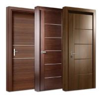 China MDF Board and Solid Wood Veneer Interior Room Door for American Style Living Space for sale