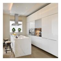 China Modular Kitchen Cabinets 2024 Customized Veneer Color for Modern Wooden Luxury Kitchen for sale