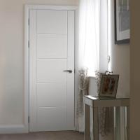 China Customized Color Waterproof Polymer Interior Wood Door with Contemporary Design Style for sale