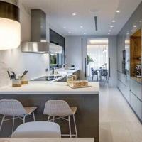 China European Style Kitchen Cabinet Latest Perfect Workmanship Lacquer Surface Treatment for sale