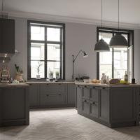 China Good-looking Italian Kitchen Cabinet Set Furniture for Villa/Apartment Door Material for sale