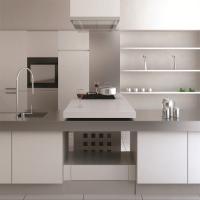 China End Customized Wood Kitchen Cabinet with Veneer Color and Waste Container Accessories for sale