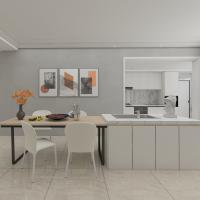 China Customized Italian Furniture Complete Smart Wood Kitchen Cabinets with Veneer Finish for sale
