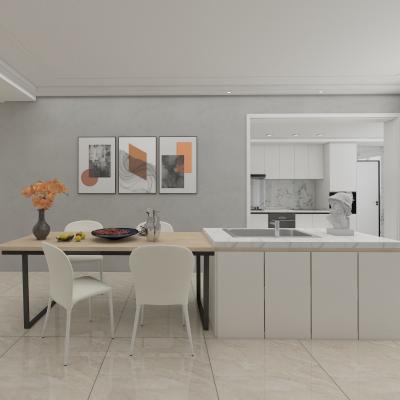 China Customized Italian Furniture Complete Smart Wood Kitchen Cabinets with Veneer Finish for sale