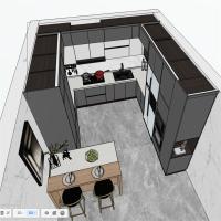 China Transform Your Kitchen with Customizable Gray Wood Cabinets and MDF Doors from YALIG for sale