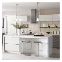 China Custom Modular Kitchen Cabinets with Glossy Paint-Free Design and Shaker Door Panel for sale