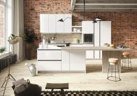 China European Style Gloss Kitchen Cabinets with HDF Door Material and Customizable Options for sale