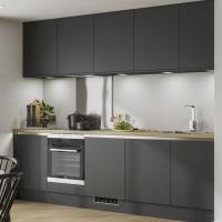 China End Villa Apartment Wooden Kitchen Furniture Cabinets Set with Waterproof Advantage for sale