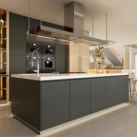 China End Villa Apartment Wooden Kitchen Furniture Cabinets Set with Waterproof Advantage for sale