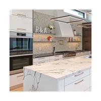 China Customized Color Modular Luxury Kitchen Cabinets with Modern Design and Veneer Finish for sale