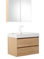 China Drawer Slides Hardware High End Custom Bathroom Vanity Set with MR-MDF Carcase Material for sale