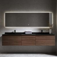China Handles Hardware E1 Environment Standard Double Sink Bathroom Vanity for Modern Family for sale