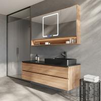 China Modern Carcase Material Particleboard Bathroom Vanity Cabinet with Luxury European Style for sale