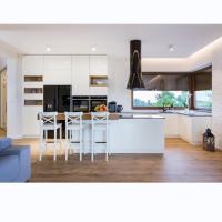 China Villa Lacquer Finish Self Assemble Australian Oak Modern Spain Cabinet Kitchen Cabinets for sale