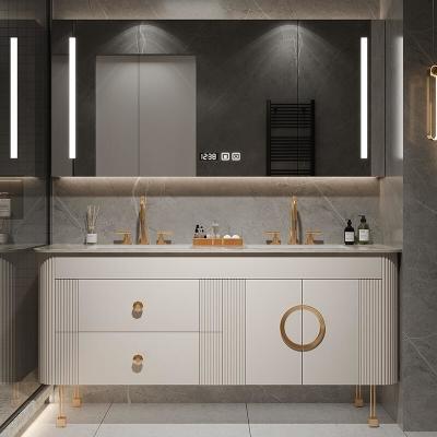 China Customized Width PVC/Lacquer Door Finish American Style Bathroom Vanity for Modern Home for sale