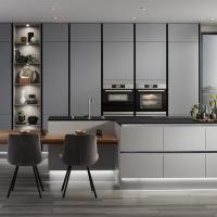 China Waterproof Fireproof Advantage Italian Style Luxury Kitchen Cabinet for Apartment Sale for sale