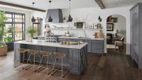 China Painted Hpl Door Panel Surface Treatment Kitchen Cabinet for Modern Kitchen in Qatar for sale