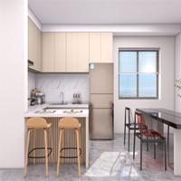 China Custom Lacquer Waterproof Cabinet Set for Modern Apartment Kitchen Renovation Project for sale