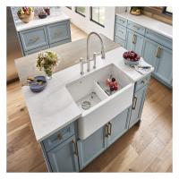 China Custom Lacquer Surface Treatment Shaker Style Wood Kitchen Cabinet for Apartment for sale