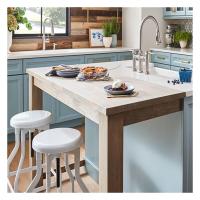 China Custom Lacquer Surface Treatment Shaker Style Wood Kitchen Cabinet for Apartment for sale