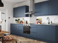 China Quartz Stone Countertop Glass Hanging Black Pvc Kitchen Cabinet Highly by Buyers for sale