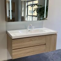 China European Style Bathroom Vanity with Quartz Stone Countertop and Luxury Custom Design for sale