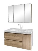 China European Style Bathroom Vanity with Quartz Stone Countertop and Luxury Custom Design for sale