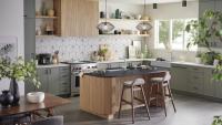China Indonesia's Modern Design MDF Kitchen Cabinet Set Veneer and Lacquer Finish Included for sale