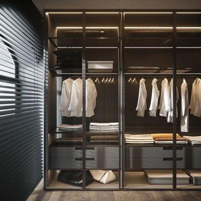 China end MR HDF Board Wardrobe for Luxury Walk-in Closet in Modern Bedroom Customization for sale
