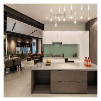 China Customized Color Solid Wood Kitchen Cabinets for Easy Cleaning in Minimalist Design for sale