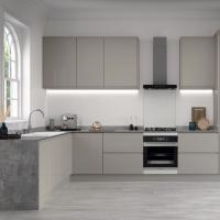 China Mdf Modular Asses Modern Cupboard Sets in Veneer Finish for Bunnings Kitchen Cabinets for sale