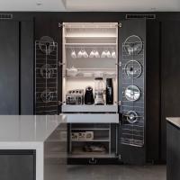 China Furniture European Frameless Zhongshan Inset Pre Assembled Kitchen Cabinet Double Sink for sale