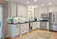 China Custom North American Melamine Board Glossy White Shaker Kitchen Cabinets Flat Pack for sale
