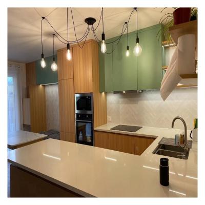 China Home Design Solid Wood High Gloss Lacquer Modular Kitchen Cabinets with Modern Style for sale