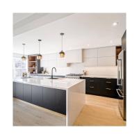 China Custom Modern Design Modular Kitchen Cabinet with Solid Wood and Lacquer Finish Doors for sale