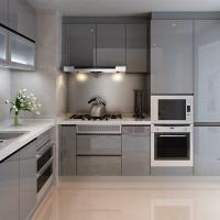 China Modern Furniture Kitchen Wall Cabinet with Eased Edge Countertop Edging for sale