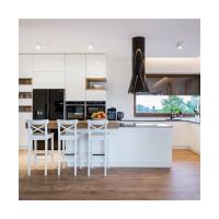 China Customized Veneer Color YALIG Modern Style Wooden Luxurious High End Kitchen Cabinet for sale
